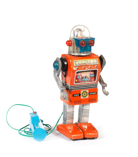 Bonhams : A rare Yonezawa battery operated Jupiter Robot