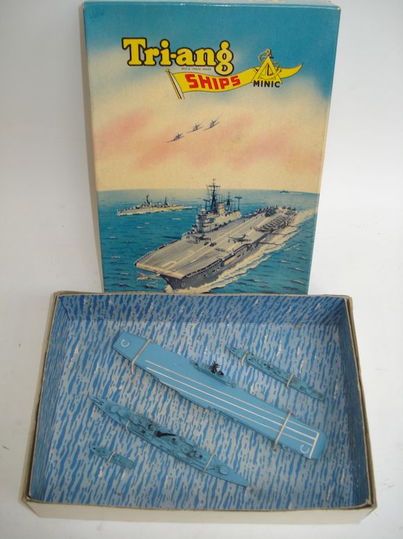 Bonhams : Tri-ang Minic Ships GS M893 Royal Navy Carrier Task Group