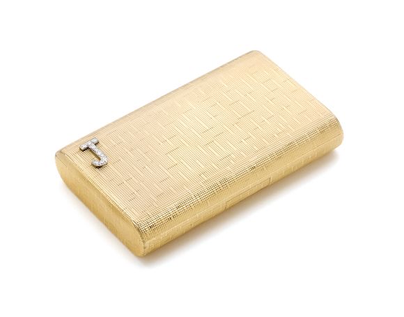 Bonhams : KUTCHINSKY: An 18 carat gold cigarette box London 1965, also ...