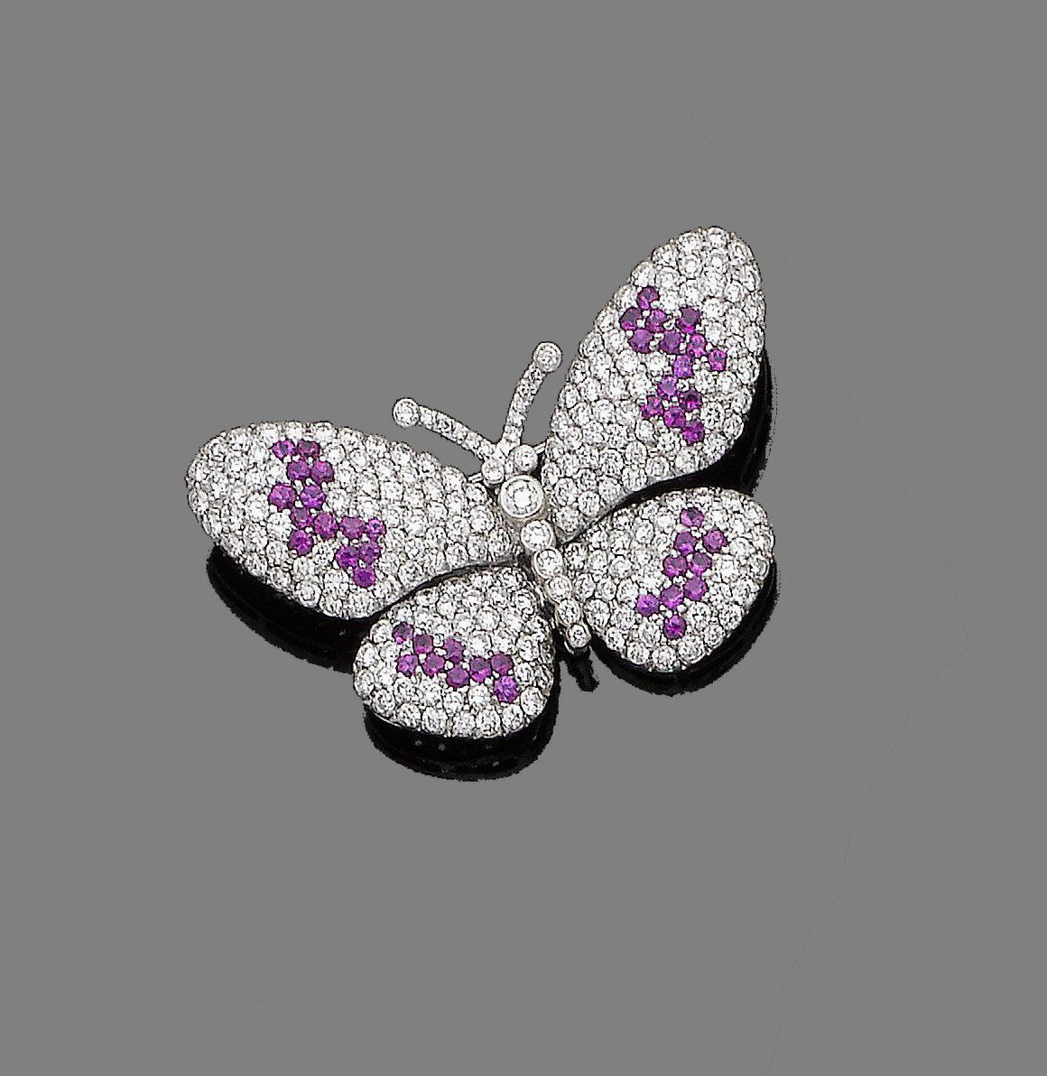 Bonhams A Ruby And Diamond Brooch