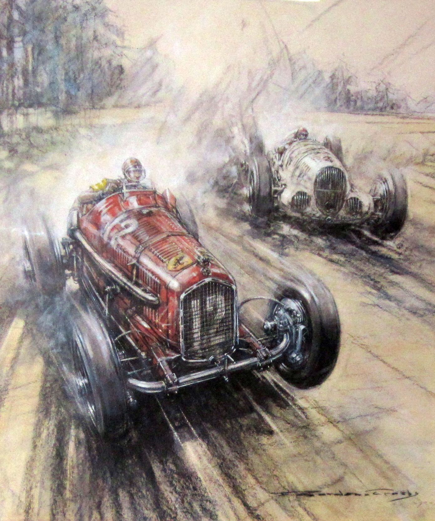 Bonhams Cars : Ten prints after artwork by Frederick Gordon Crosby,