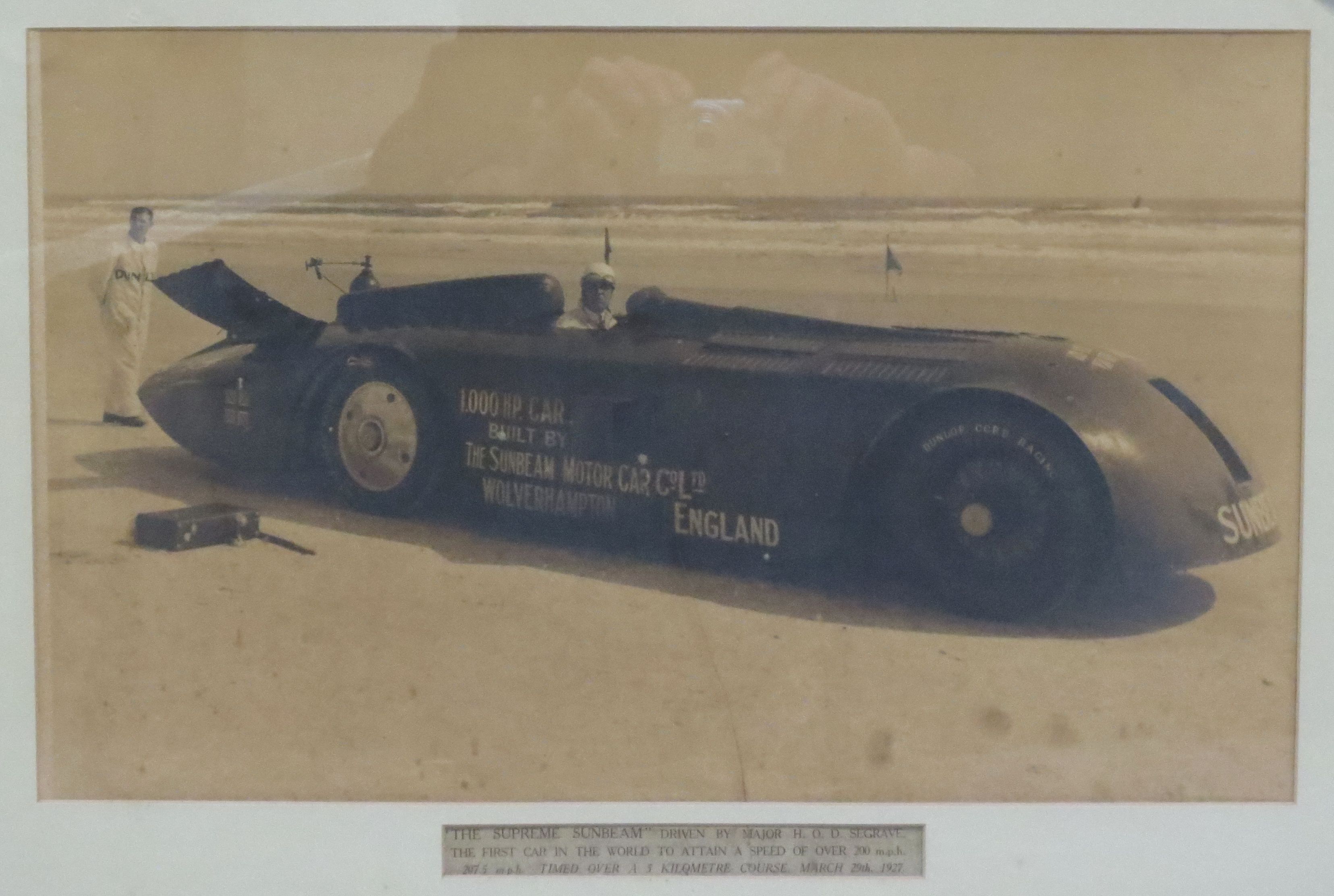 Bonhams Cars : A photograph of Sir Major Henry Segrave in the Land ...
