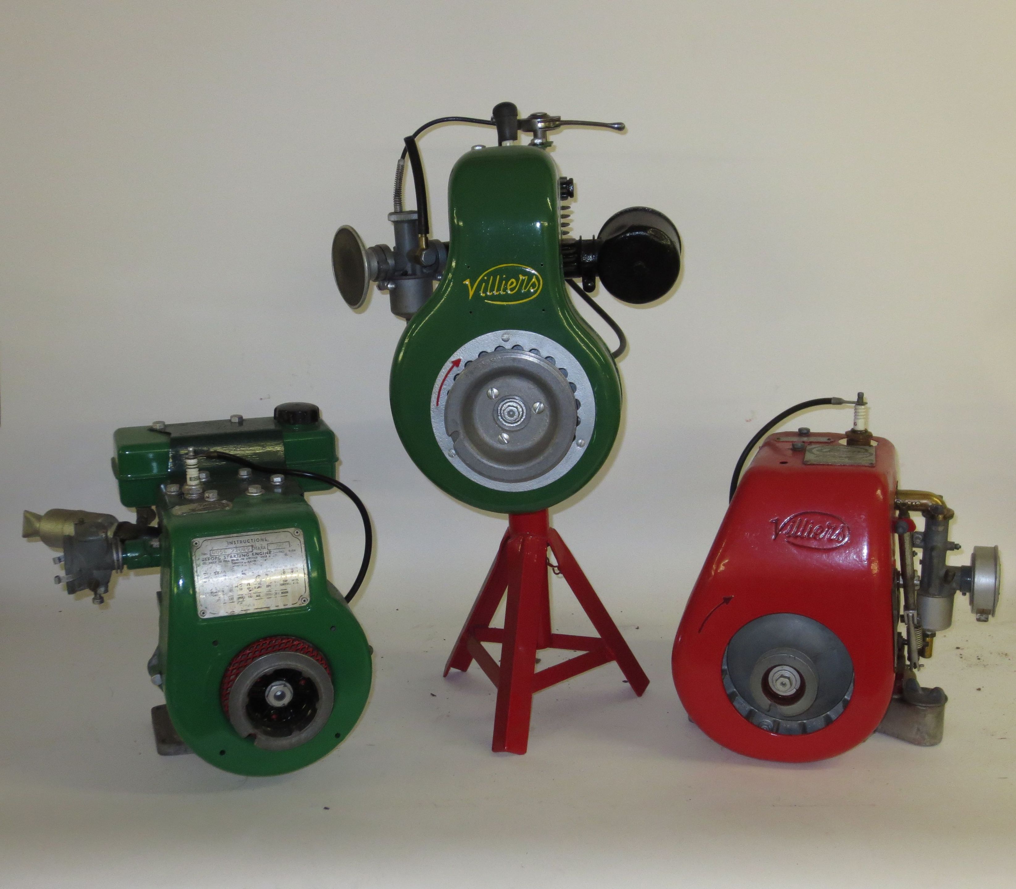 Bonhams Cars : Three Villiers stationary engines,