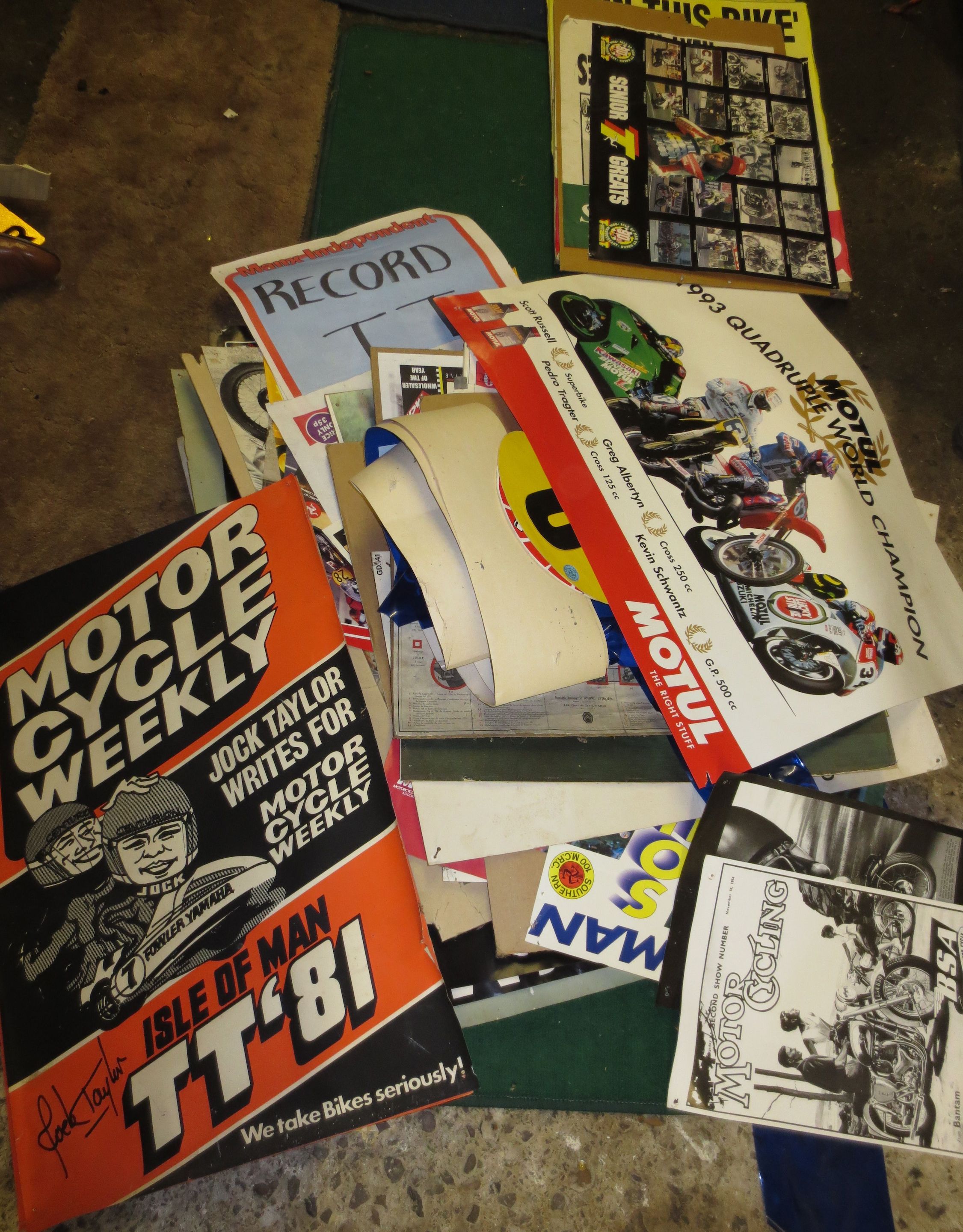 Bonhams Cars : Two Motor Cycle weekly posters,