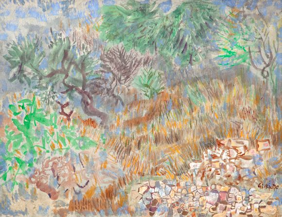 Bonhams : Nikos Hadjikyriakos-Ghika (Greek, 1906-1994) Stone wall and ...