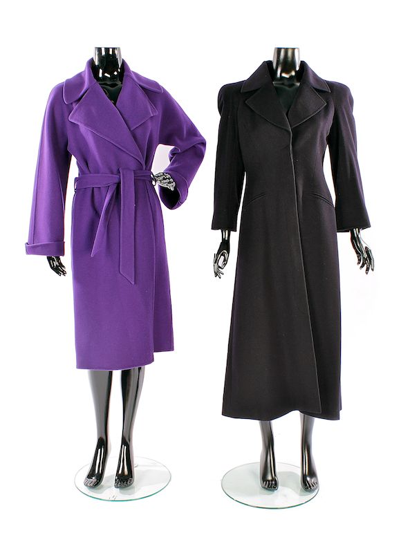 Bonhams : A group of five designer coats