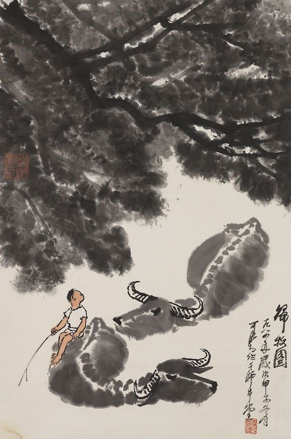 Bonhams : Li Keran (1907-1989) Return from Herding