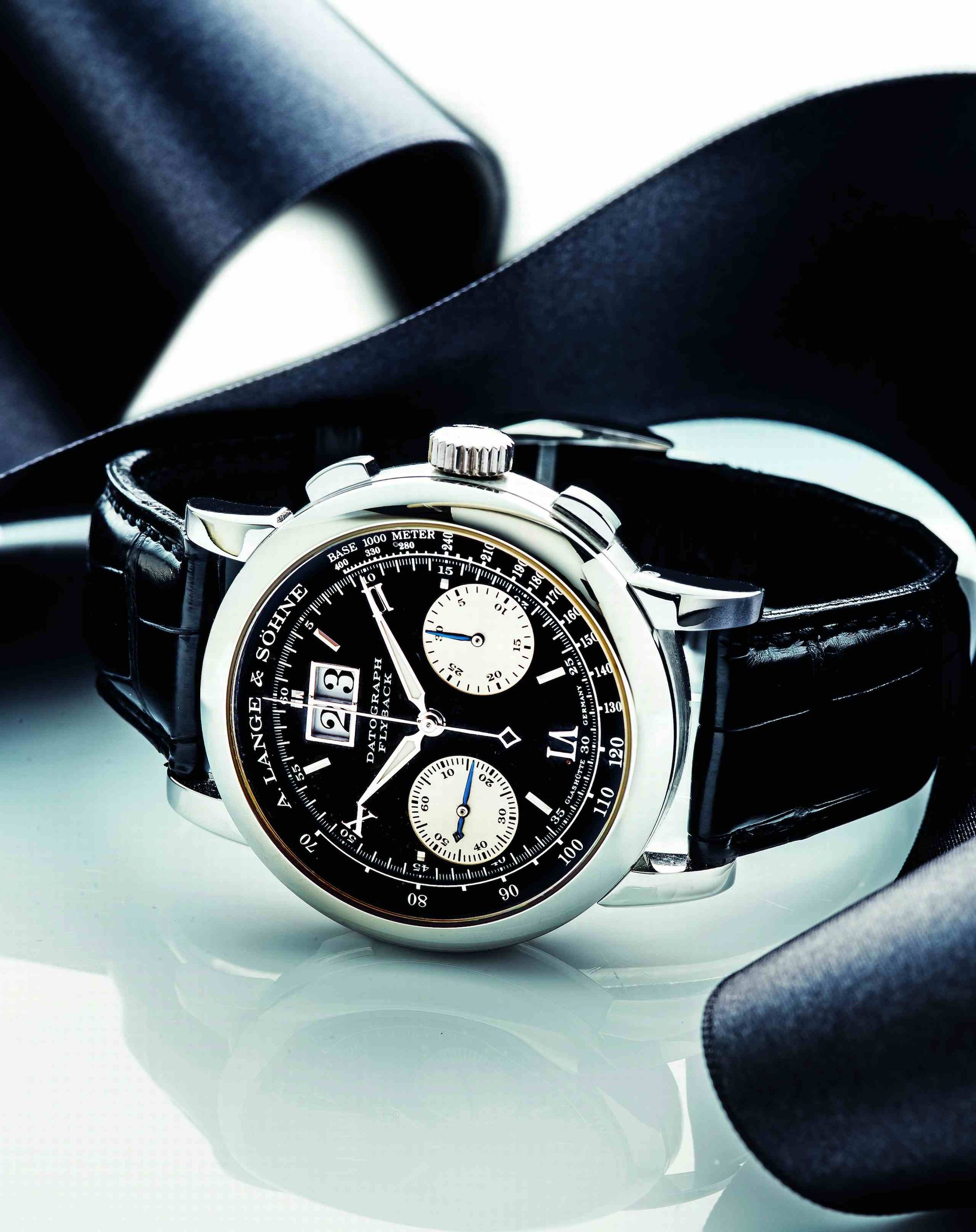 Bonhams : A. Lange & Söhne. A very fine and rare PT950 platinum ...