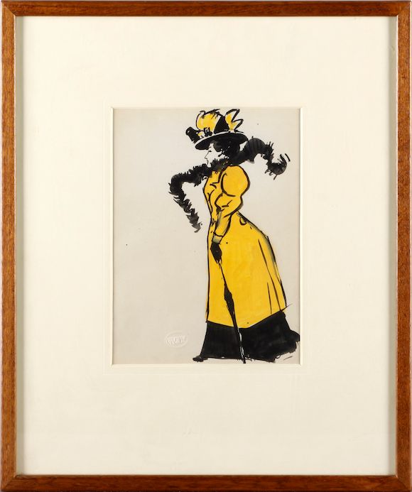 Bonhams : William James Yule (British, 1867-1900) Lady with Boa