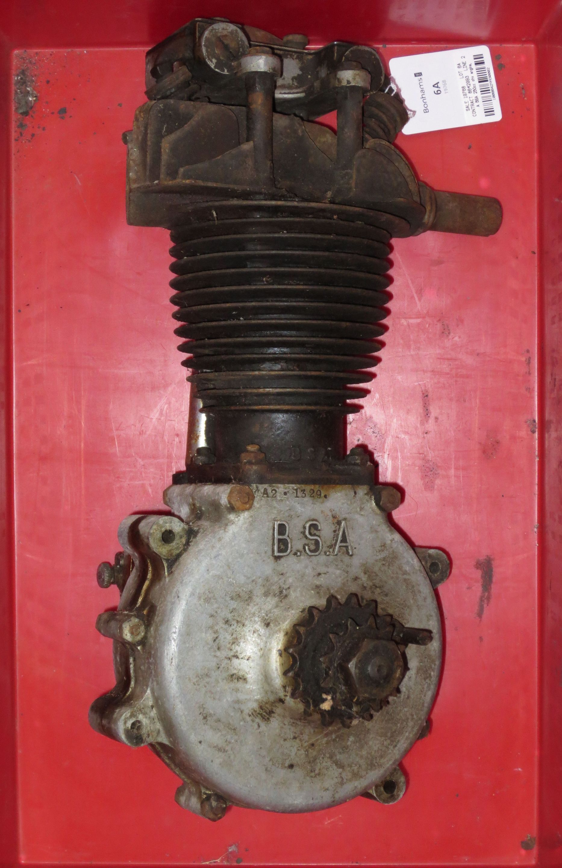 Bonhams Cars : A BSA 250cc ohv engine,