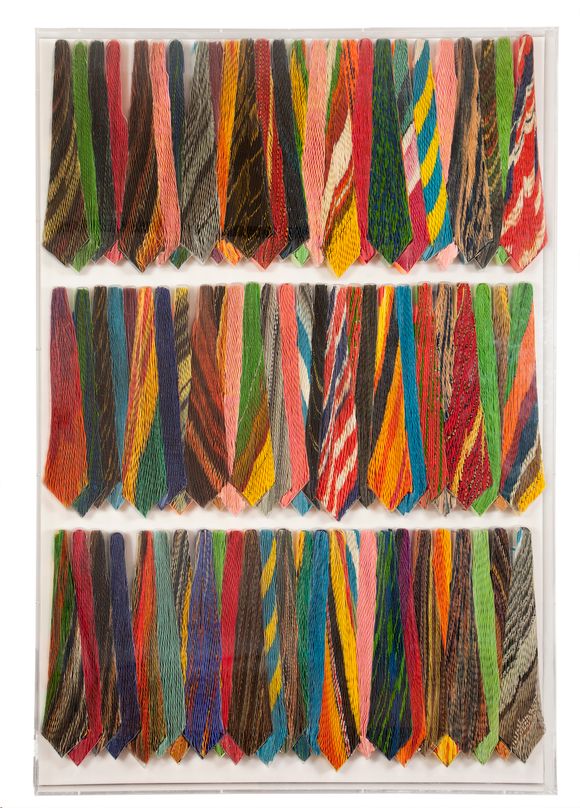 Bonhams : Pavlos (Pavlos Dionyssopoulos) (Greek, born 1930) Ties 172 x 121 x 8 cm.