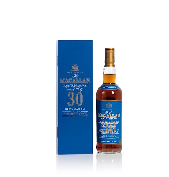 Bonhams : The Macallan-Blue Label- 30 year old