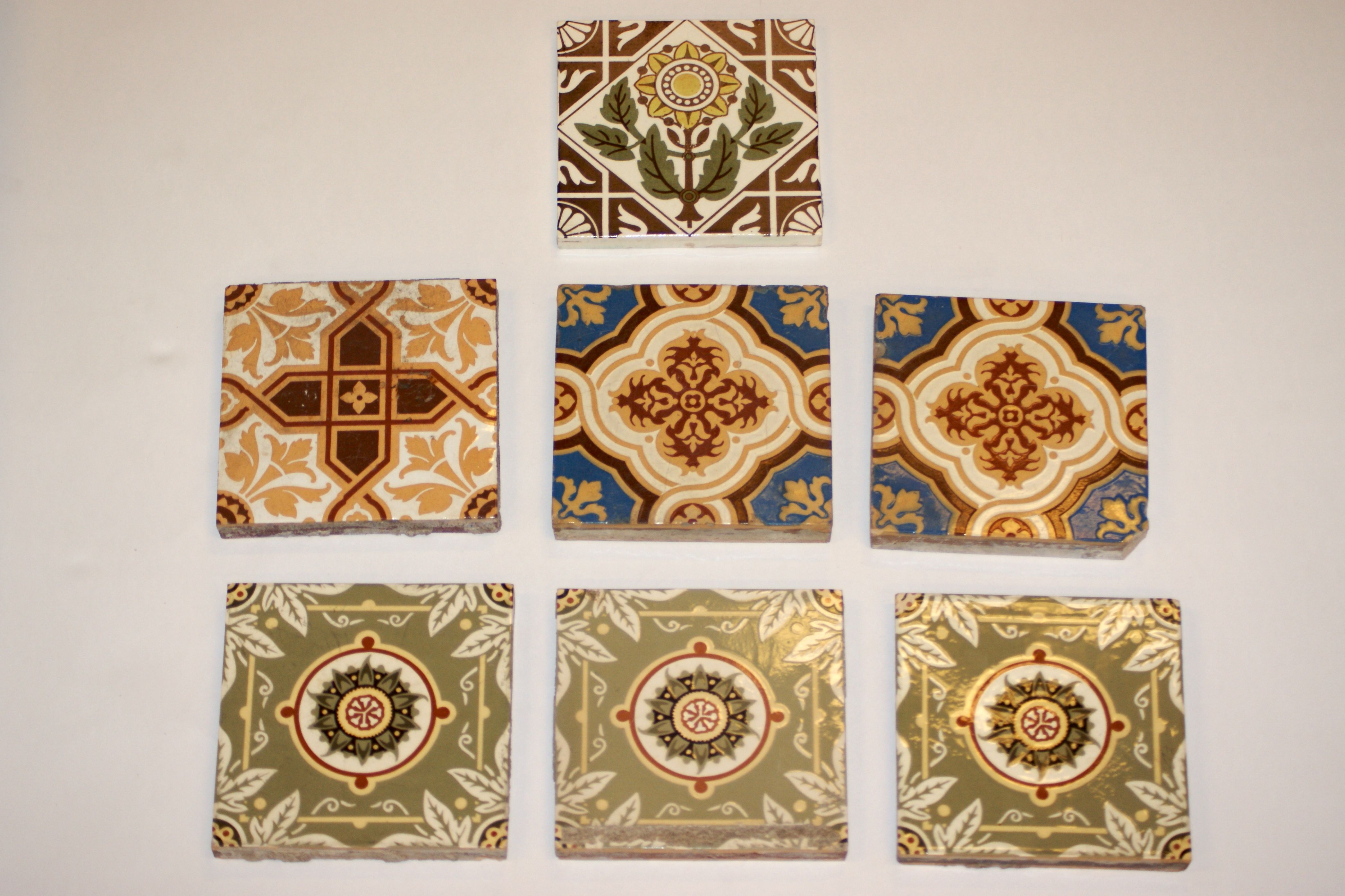 Bonhams : Three Victorian Craven Dunnill tiles