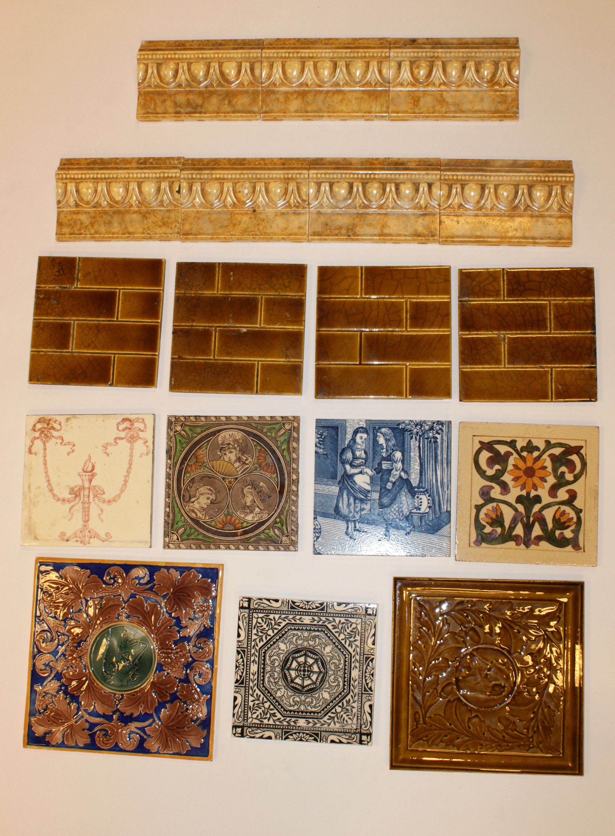 Bonhams : A Two large Wedgwood low relief tiles