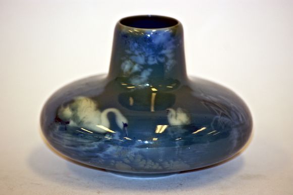 Bonhams : A Royal Worcester Sabrina ware squat vase, 1910, painted by ...