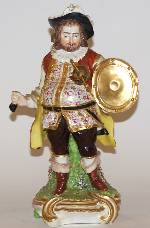 Bonhams : A Derby porcelain figure of Sir John Falstaff, circa 1770