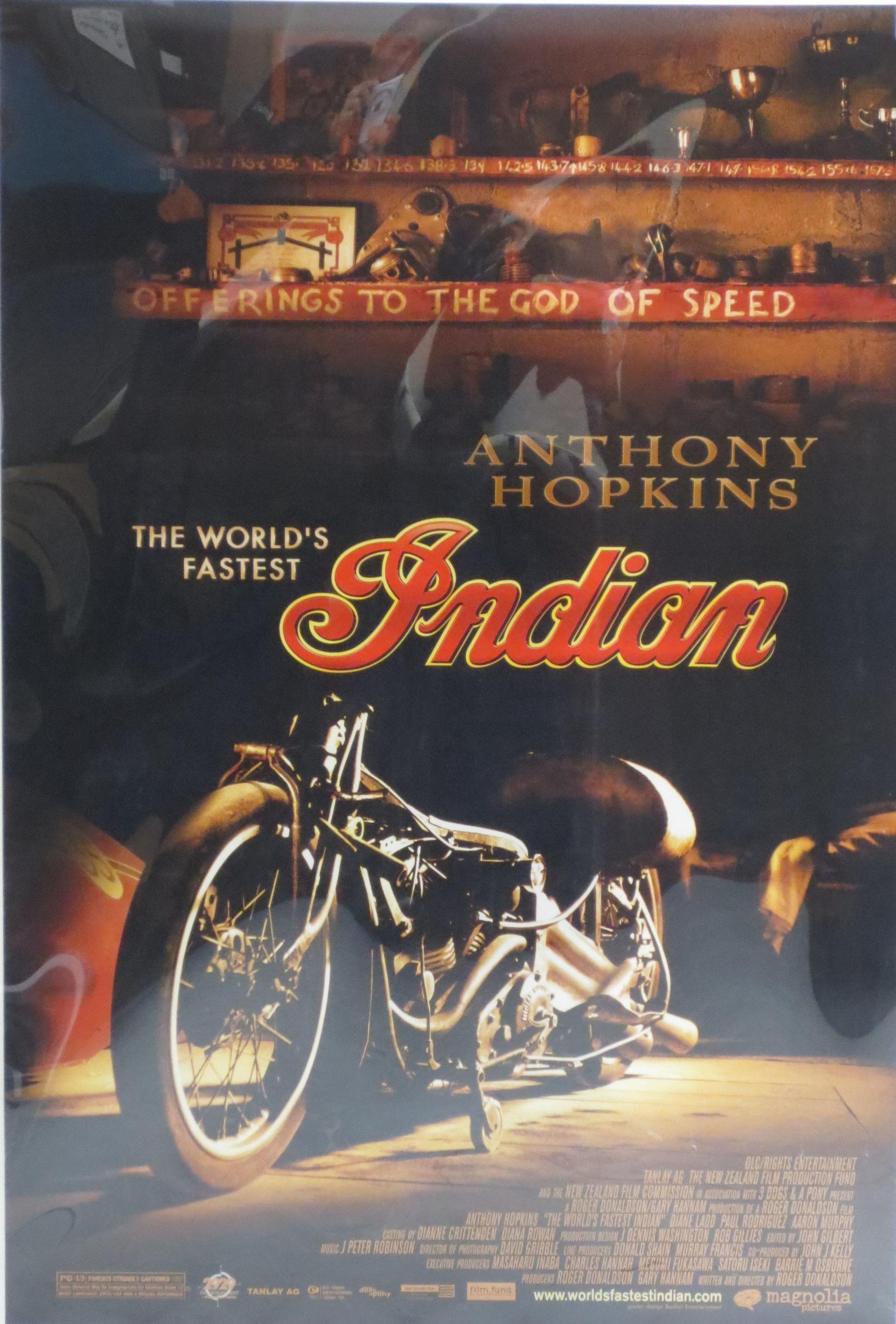 Bonhams Cars : 'The World's Fastest Indian, film poster,