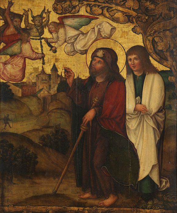 Bonhams : School of the Rhine, circa 1500 A Miracle of Saint James the ...