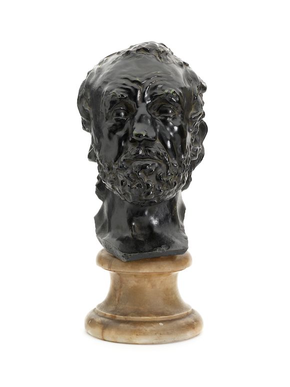 Bonhams : Auguste Rodin (French, 1840-1917) Masque de l'homme au nez ...