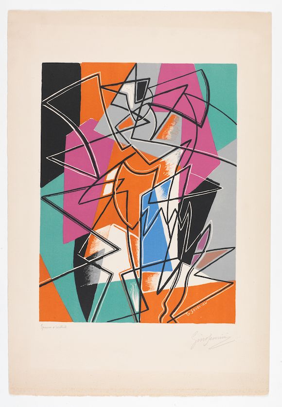 Bonhams : Gino Severini (Italian, 1883-1966) Pas de Deux Lithograph ...