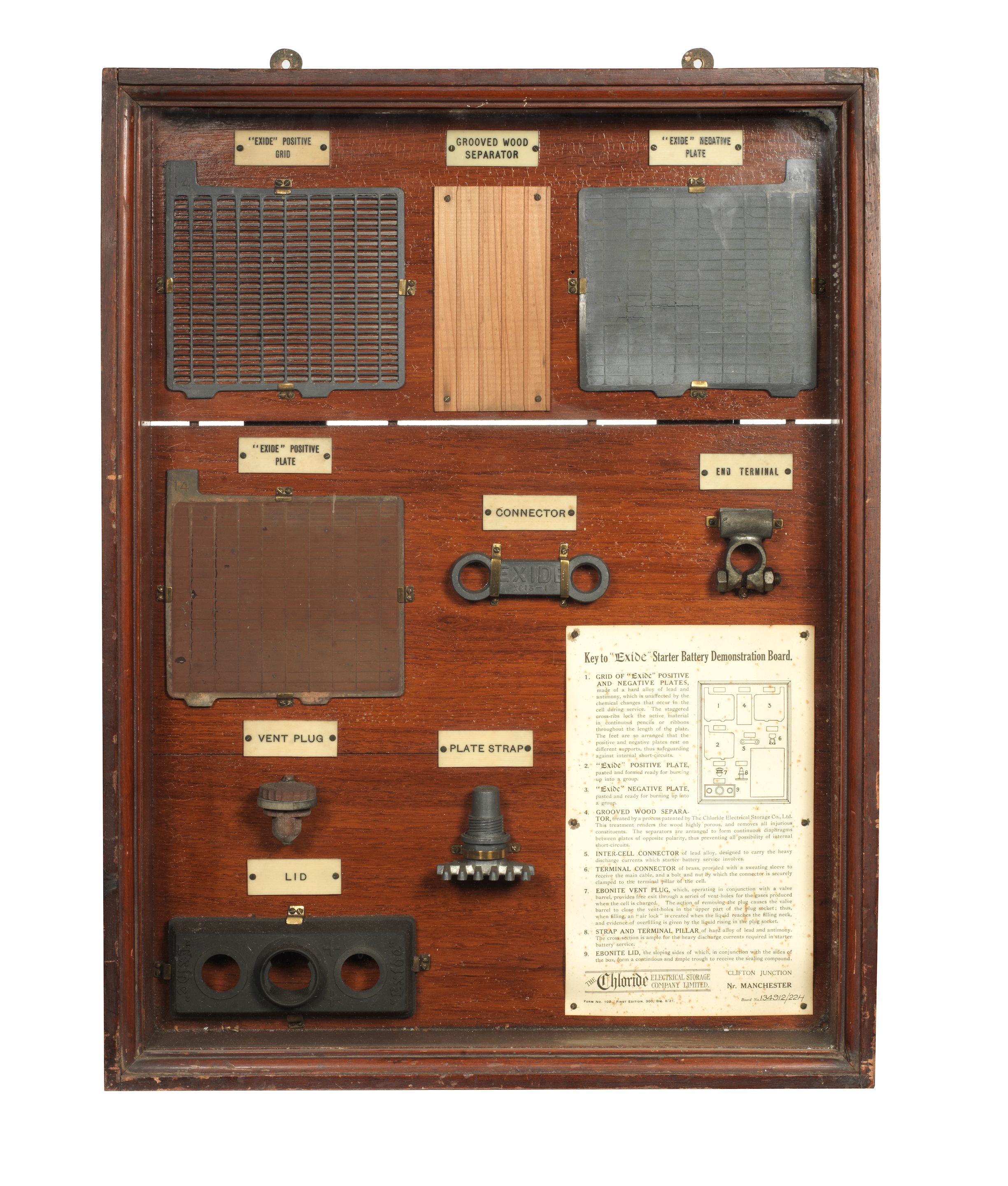 Bonhams Cars : A rare Exide battery display case, August 1921,