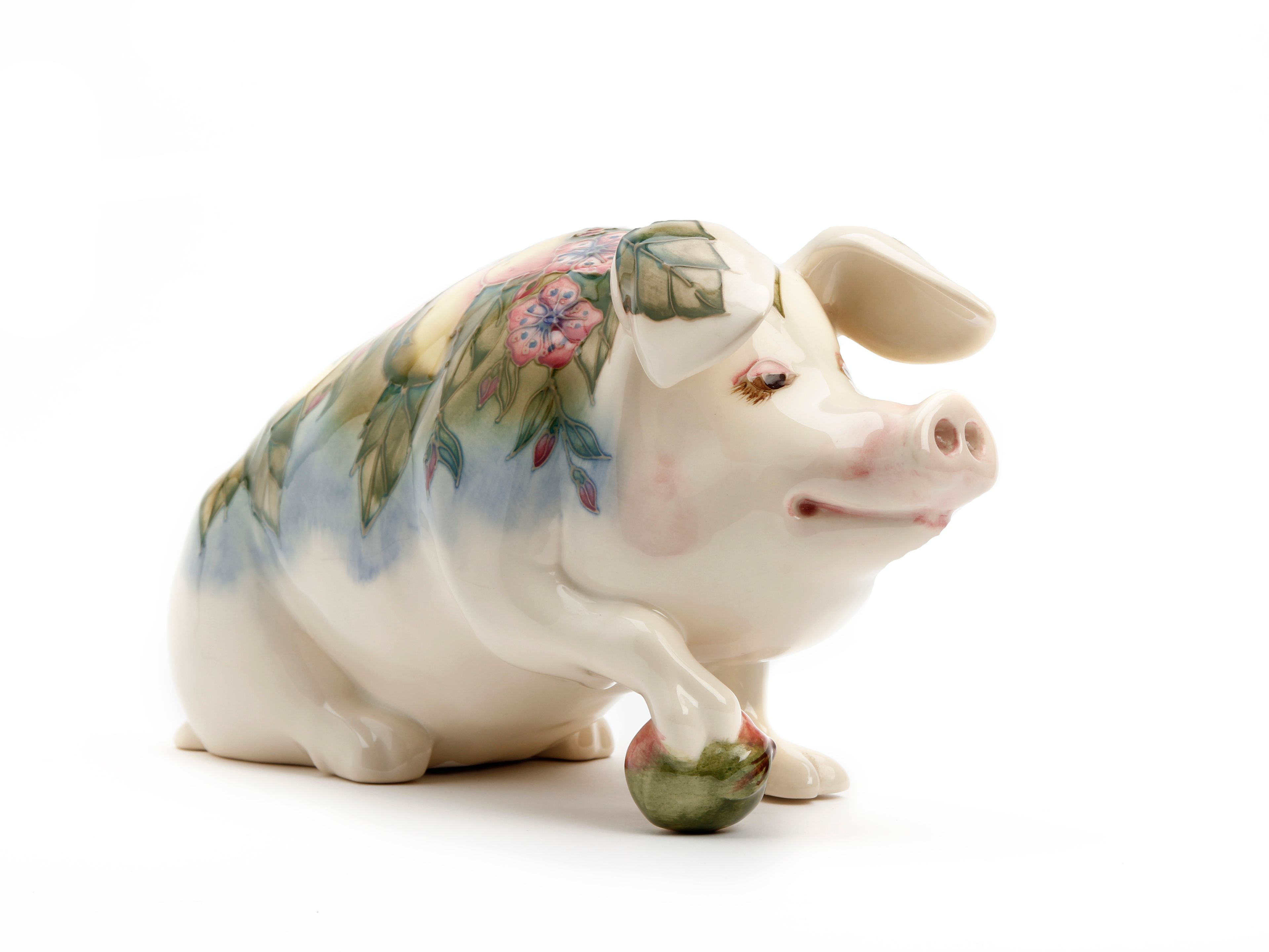 Bonhams : A Moorcroft 'Peter the Pig' figure