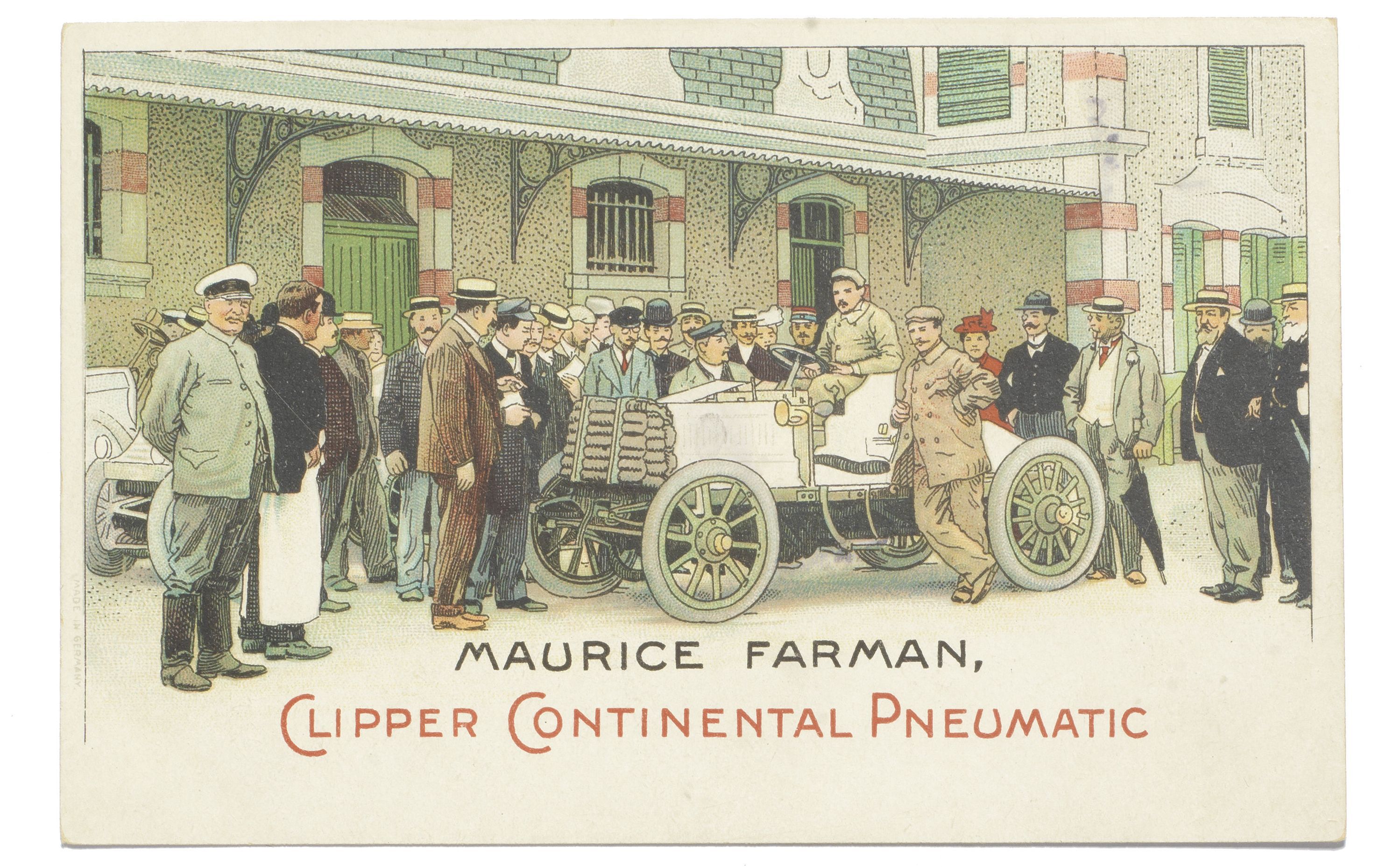 Bonhams Cars : An advertising postcard for Maurice Farman Clipper ...