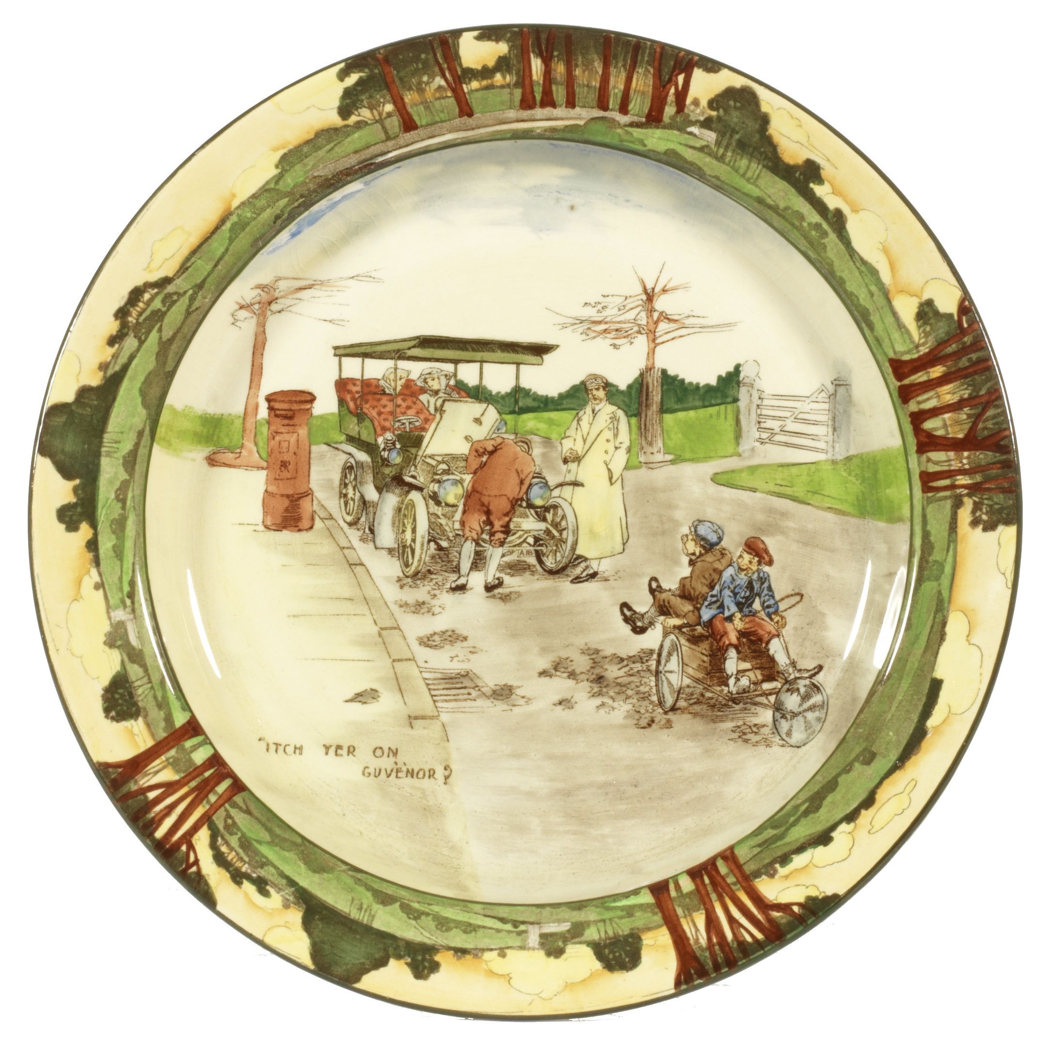 Bonhams Cars A Royal Doulton Series Ware Motoring Plate By George