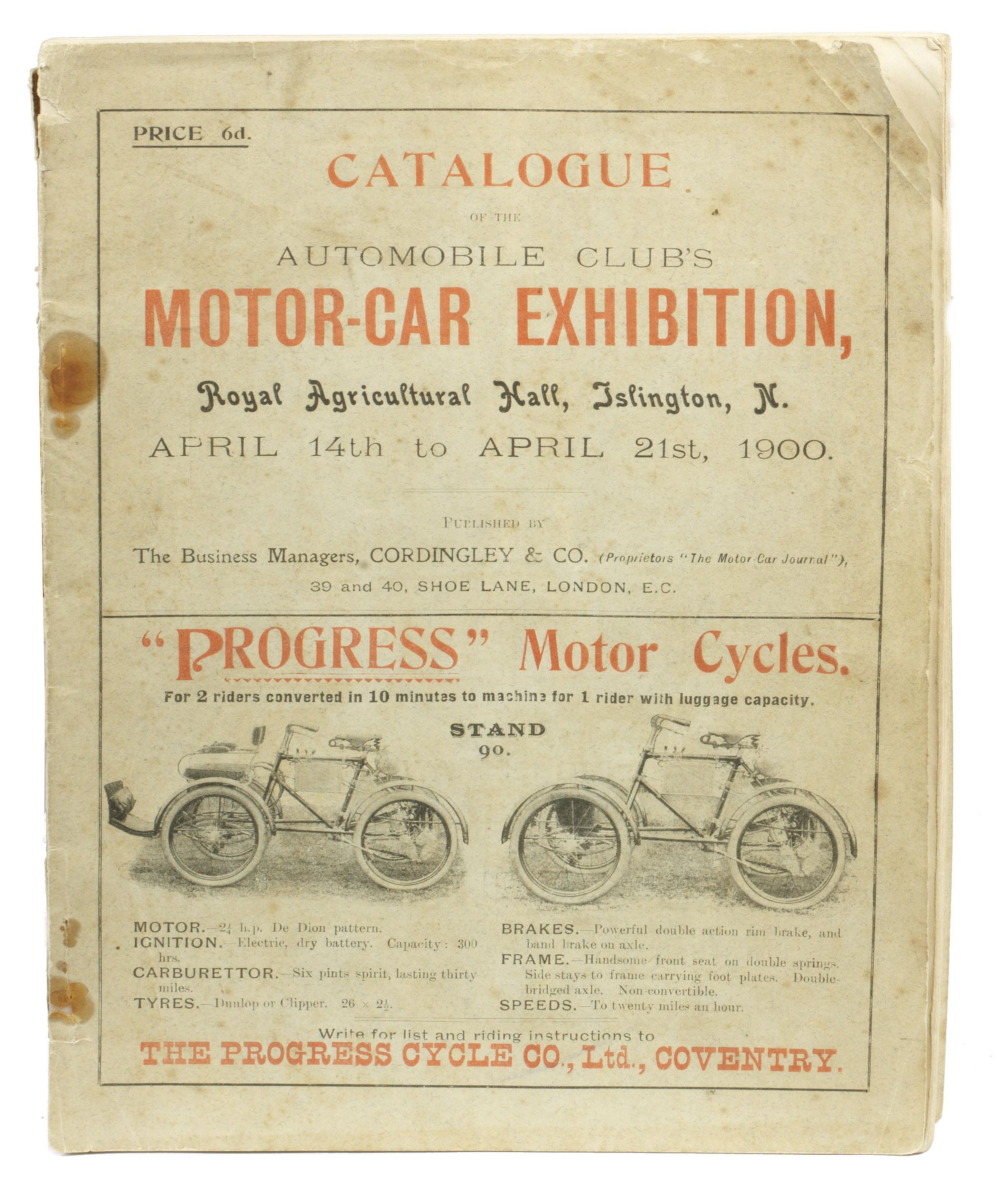 Bonhams Cars : A catalogue for the Motor-Car Exhibition, 1900,
