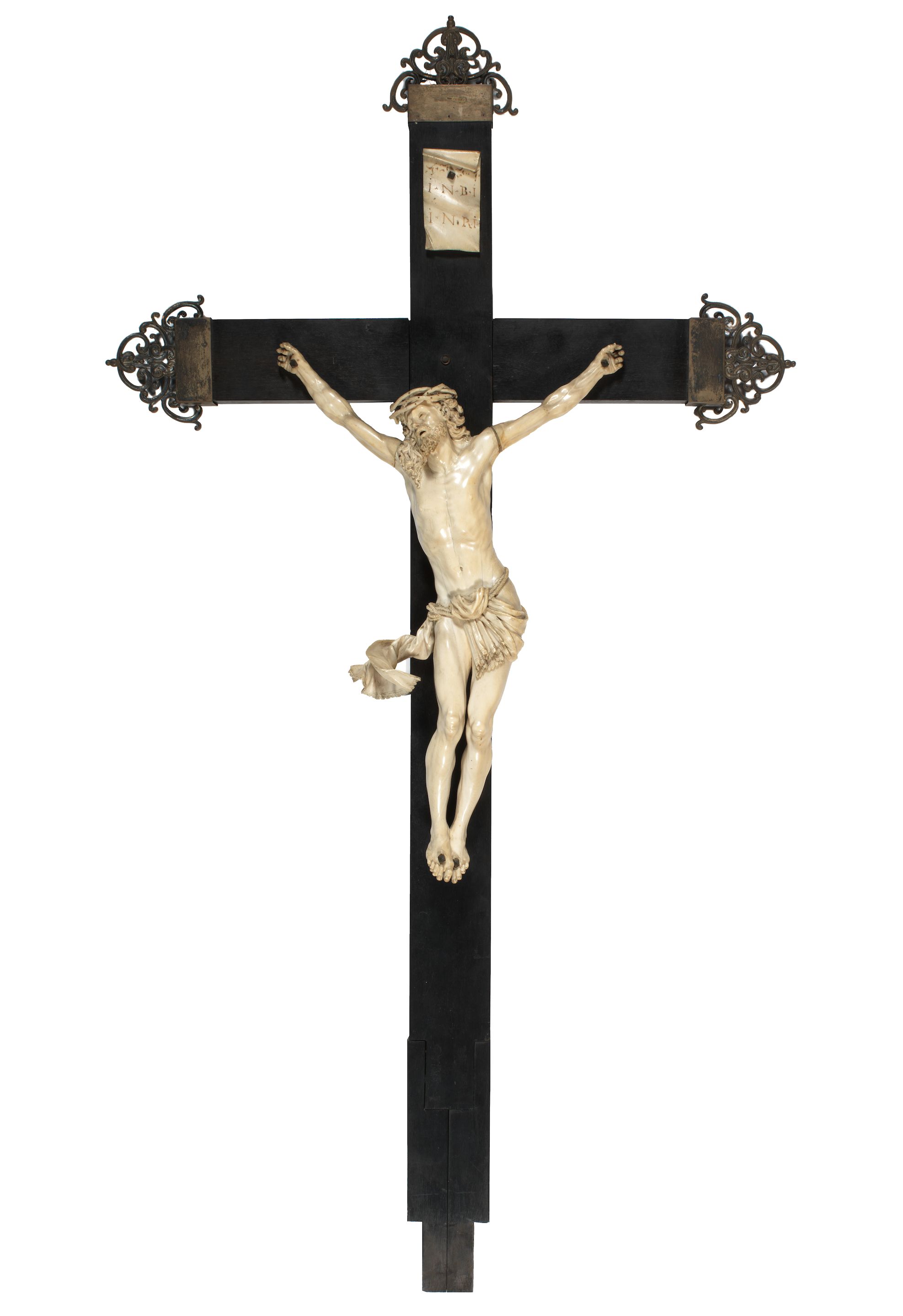 Bonhams : An Italian early 18th century carved ivory Corpus Christi on ...