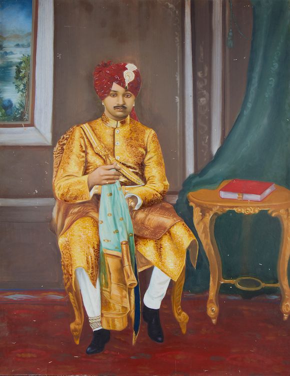 Bonhams : PRINCELY RULERS A group of 4 unidentified Princely Rulers, [c ...