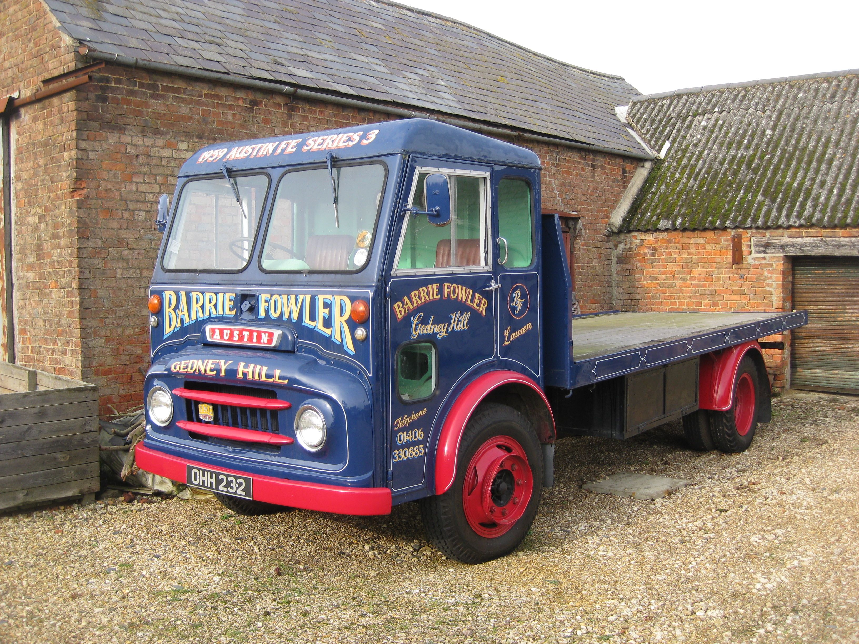 Bonhams Cars : 1959 Austin FE Series III Flatbed Truck Chassis no ...