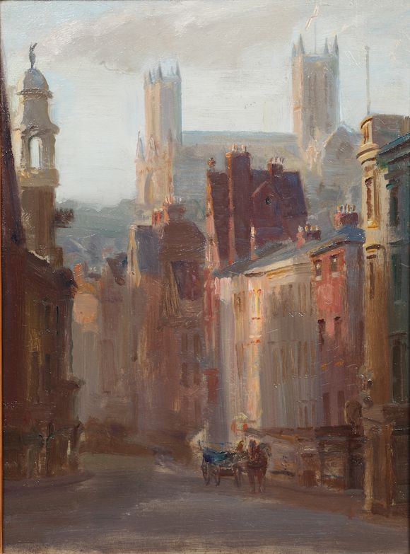 Bonhams : Douglas Stannus Gray (British, 1890-1959) Lincoln Cathedral