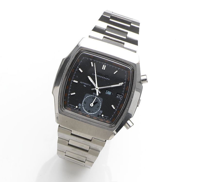 Bonhams : Seiko. A stainless steel automatic calendar chronograph ...