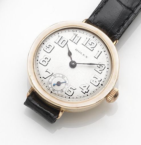 Bonhams : Rolex. A 9ct gold manual wind wristwatchCase No.48408, London ...