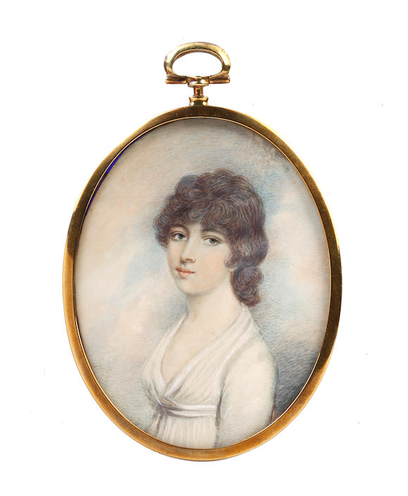 Bonhams After Andrew Plimer 19th Century A Lady Wearing White Dress