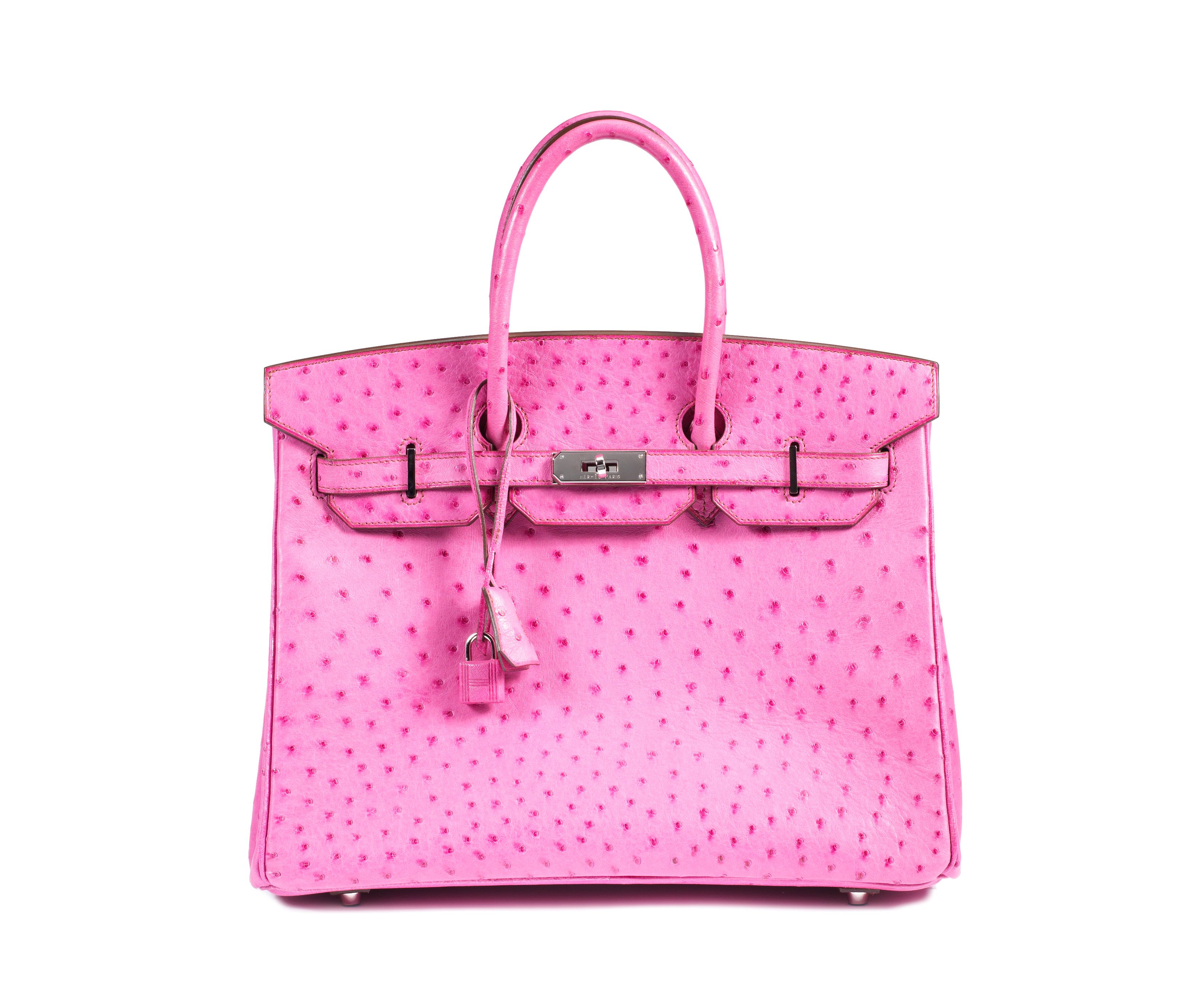 Bonhams : An Hermès bright pink ostrich Birkin bag, 2006