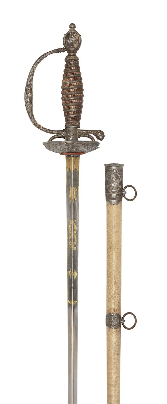 Bonhams : A Fine French Small-Sword With Chiselled Steel Hilt