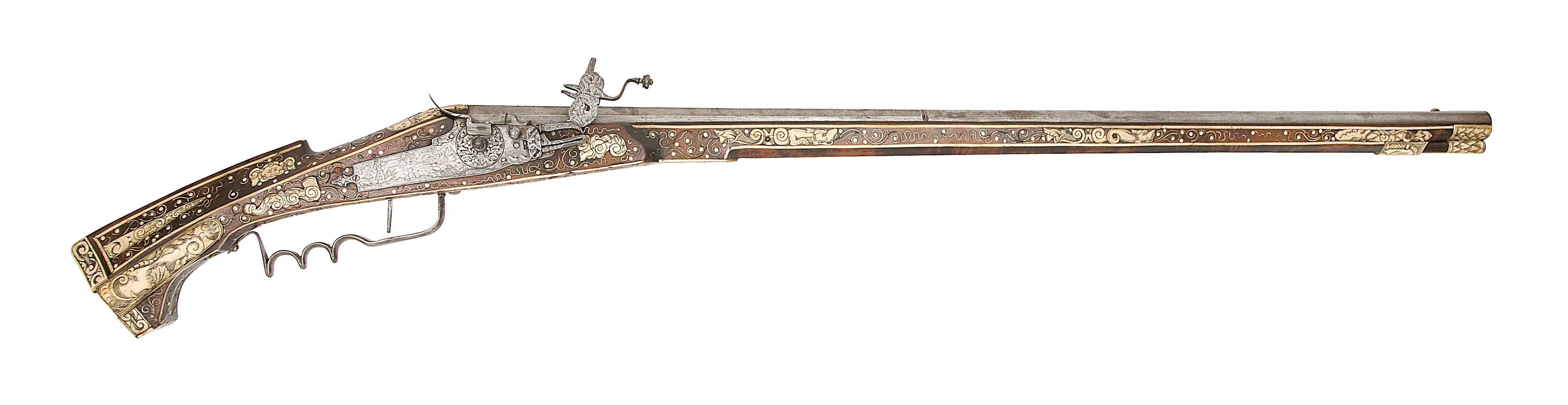 Bonhams : A German (Saxon) 18-Bore Wheel-Lock Sporting Gun