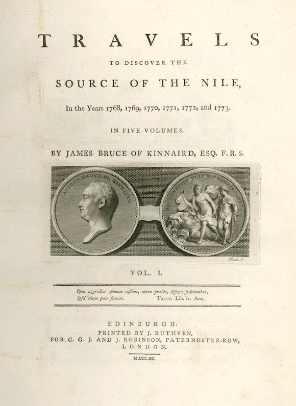 Bonhams : BRUCE (JAMES) Travels to Discover the Source of the Nile, in ...