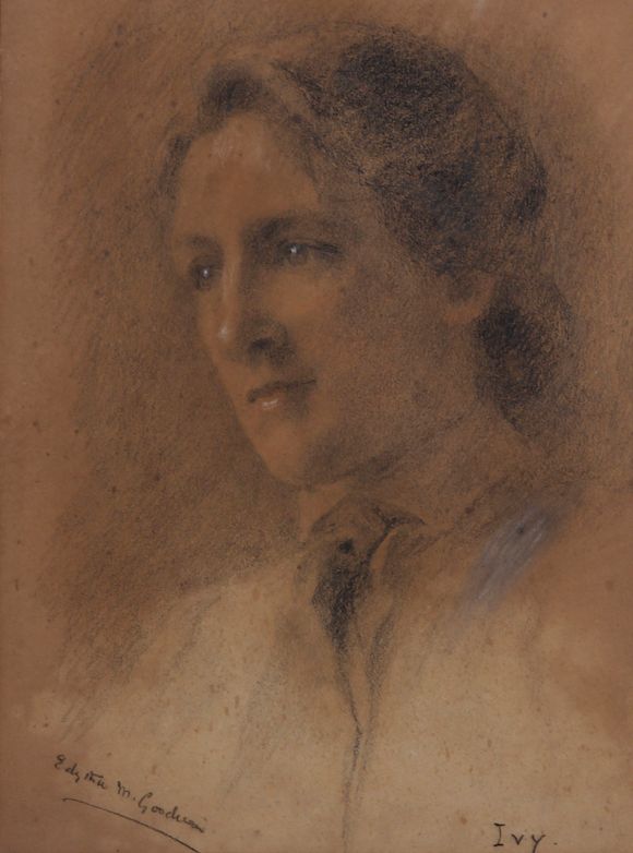 Bonhams : Miss Edith M. Goodwin (British, active 1907-1914) Portrait ...