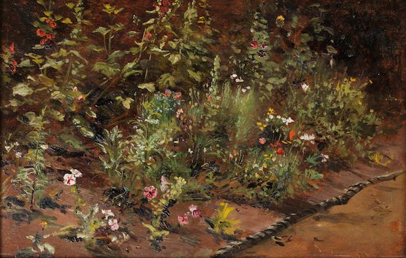 Bonhams : Robert Gallon (British, 1845-1925) In Yeend King's garden