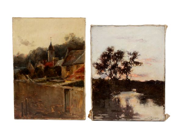 Bonhams : William Milne (Scottish, active 1880-1907) Twilight