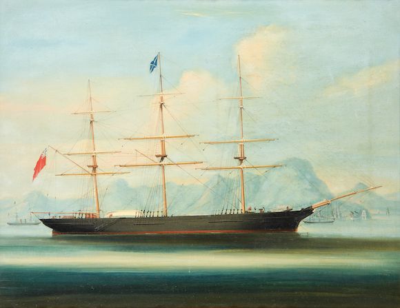 Bonhams : Anglo-Chinese School, mid-19th Century A British clipper ship ...