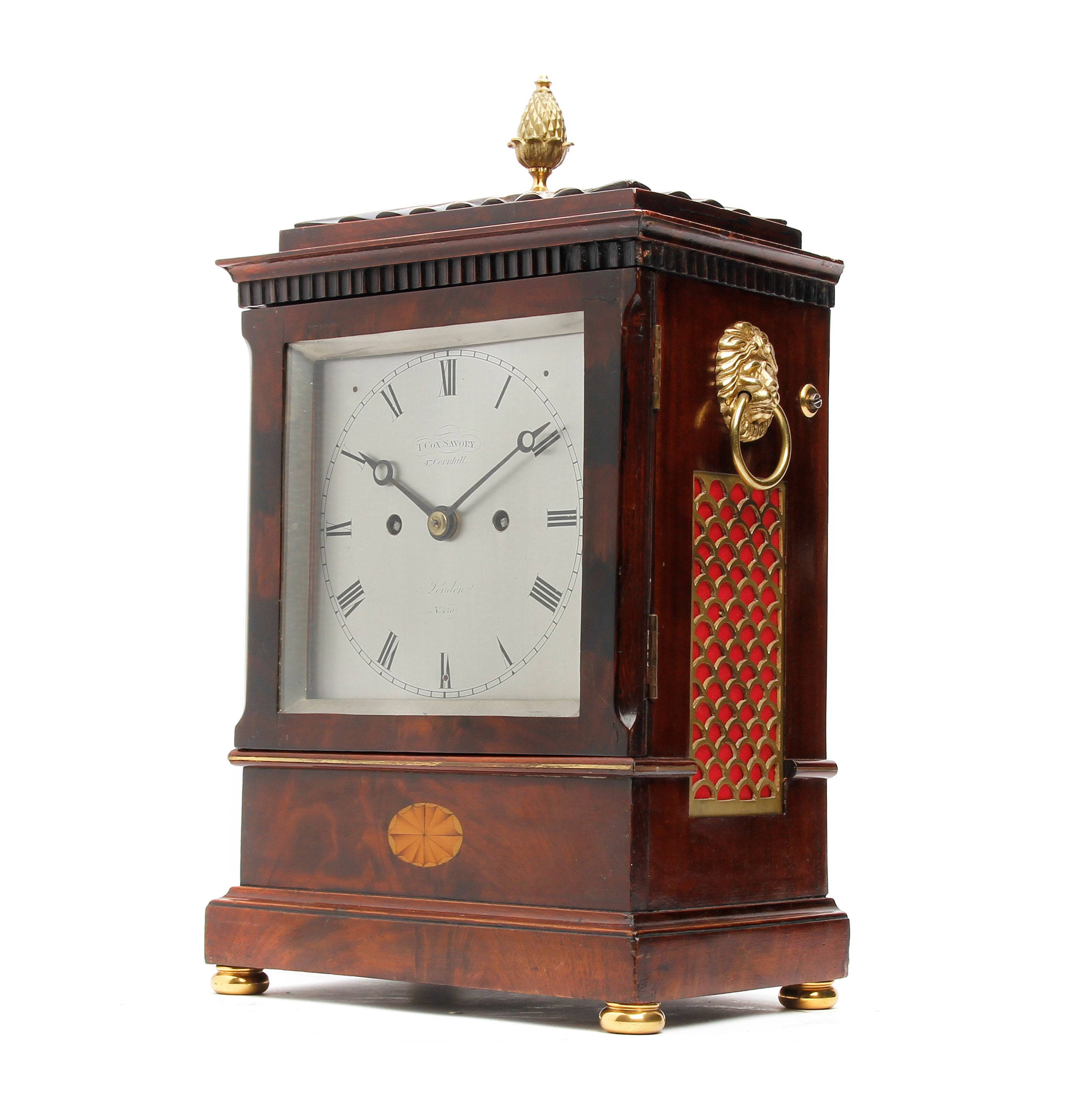 Bonhams : A fine early 19th century inlaid mahogany bracket clock T ...