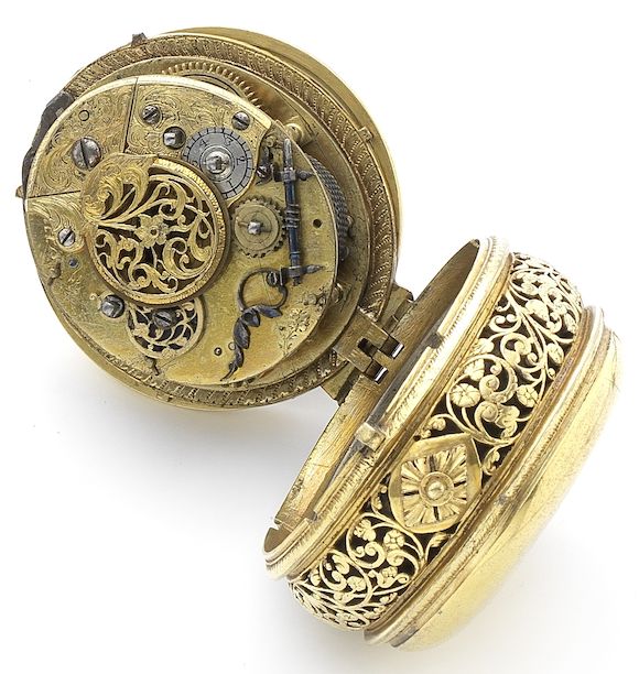 Bonhams : Unsigned. A rare early 17th century ovalcase clock watch with ...