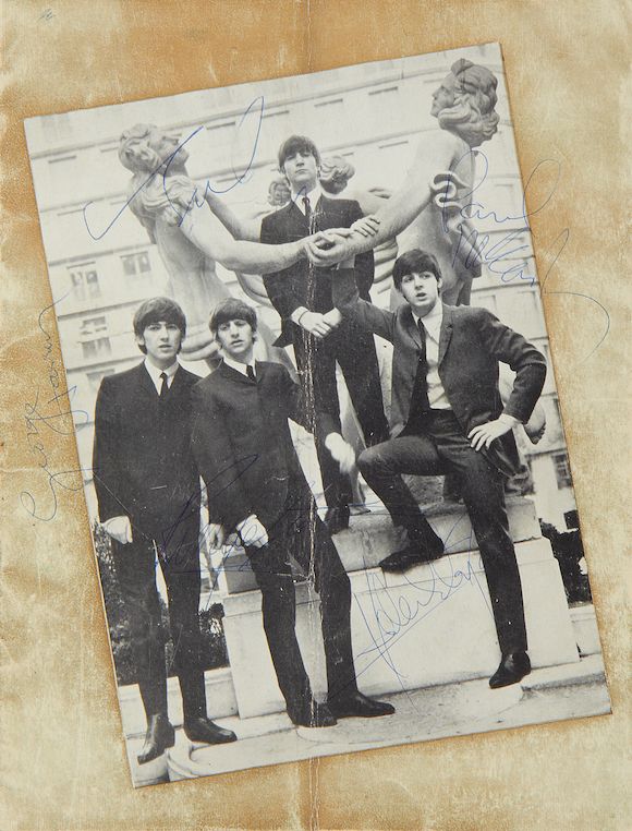 Bonhams : The Beatles An autographed concert programme, 1964,