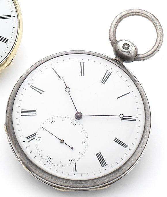 Bonhams : Perusset. An interesting silver open face chronometer pocket ...