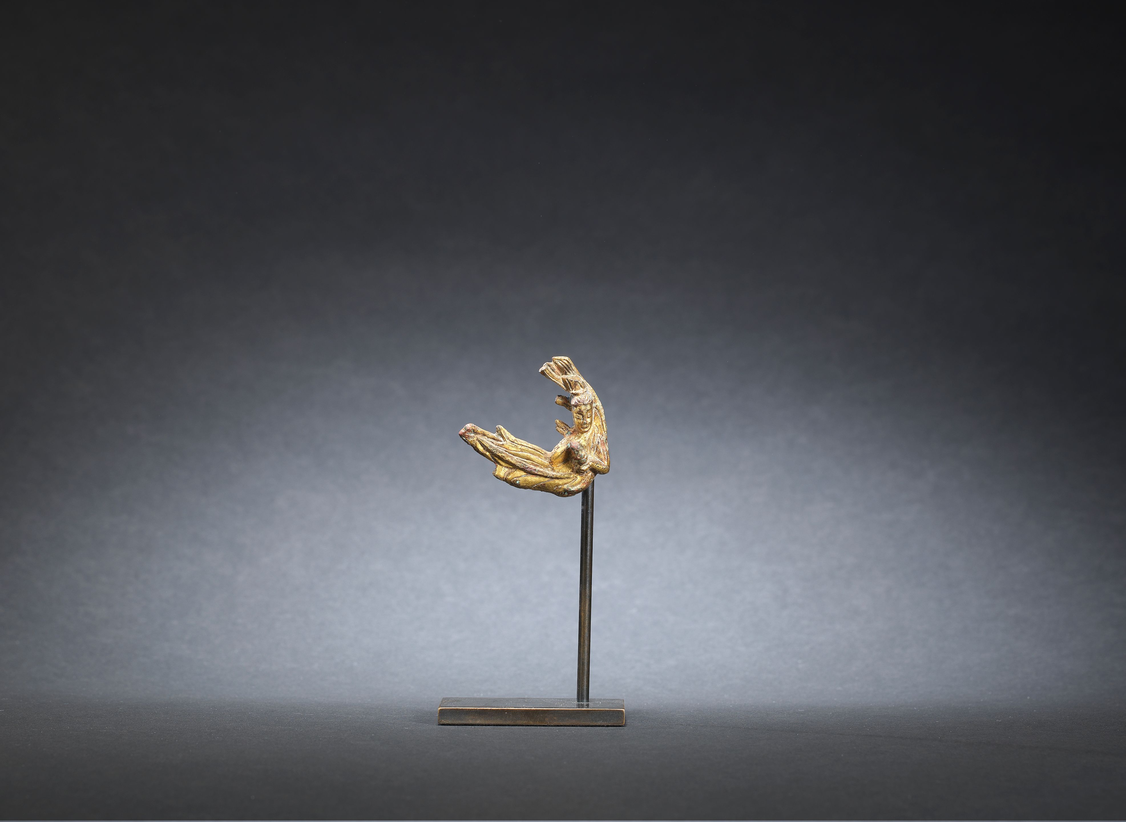 Bonhams : A gilt-bronze figure of an apsara Northern Wei Dynasty