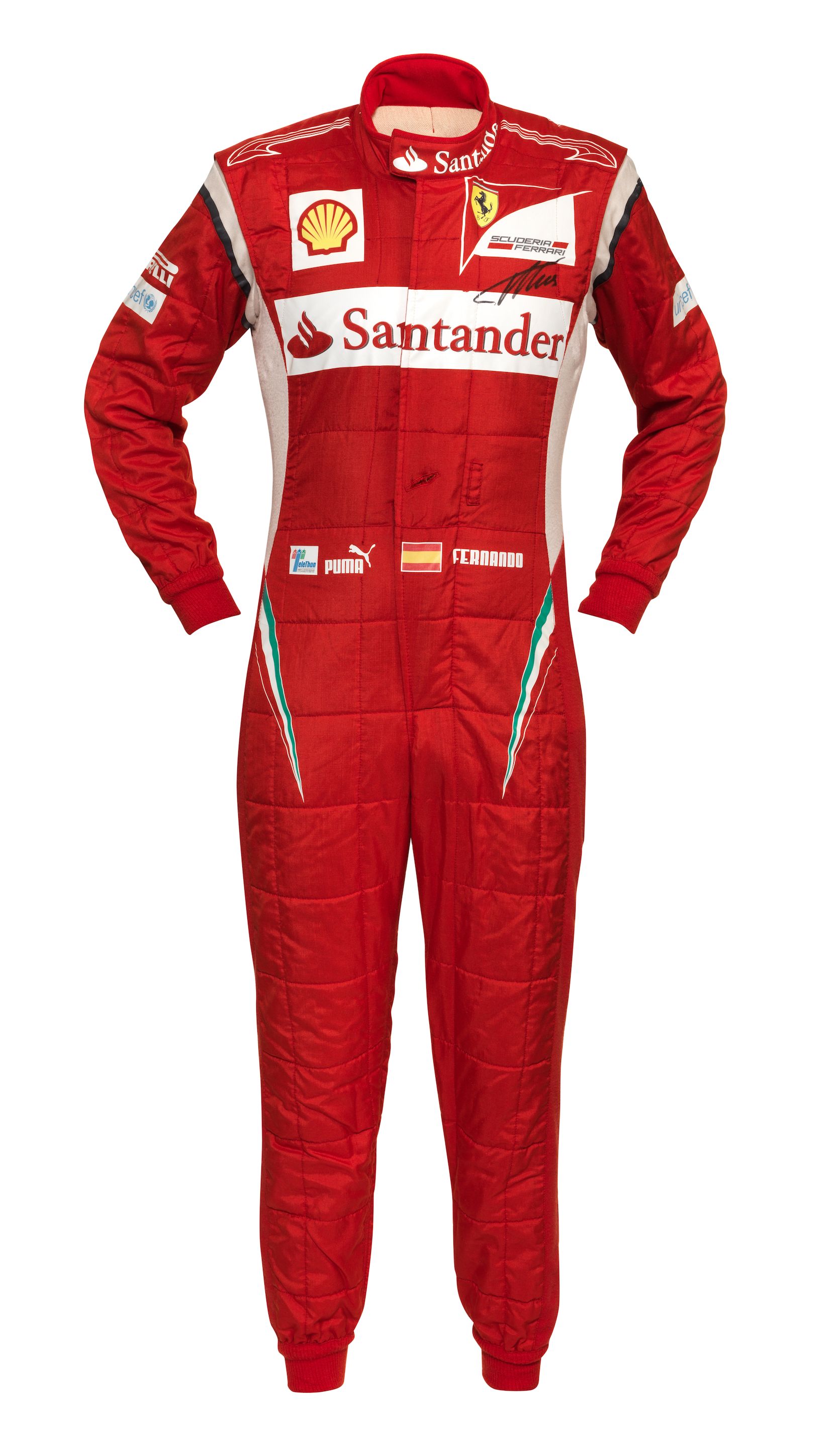 Bonhams Cars : A signed Fernando Alonso 2011 season race suit,